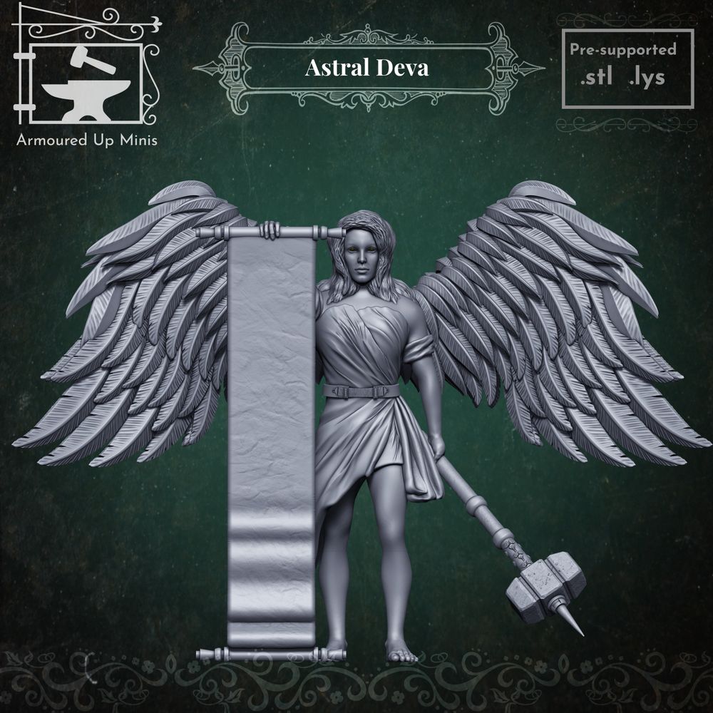 Astral Deva - Armoured Up Minisv - Miniatures by Only-Games.co