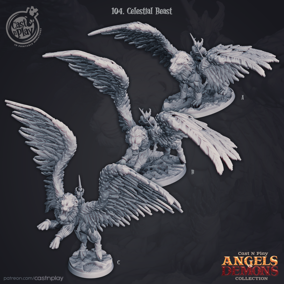 Celestial Beast - Cast n Play - Miniatures by Only-Games.co