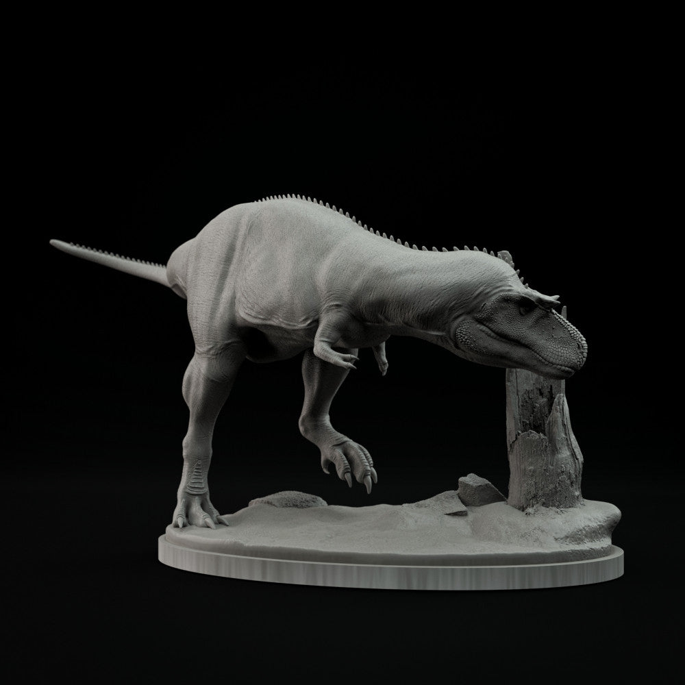 Gorgosaurus exploring 1-35 scale dinosaur - Dino and Dog - Miniatures by Only-Games.co
