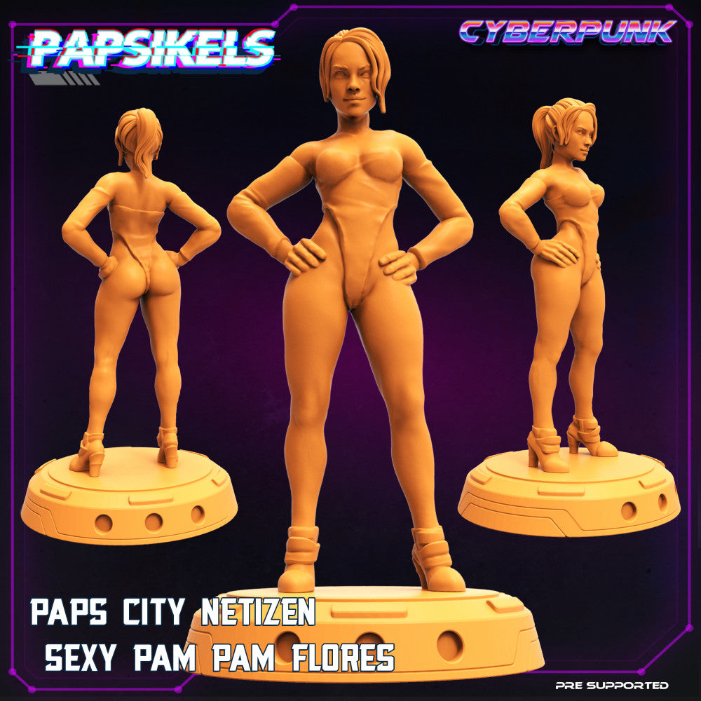 PAPS CITY NETIZEN SEXY PAM PAM FLORES - Papsikels Miniatures - Miniatures by Only-Games.co