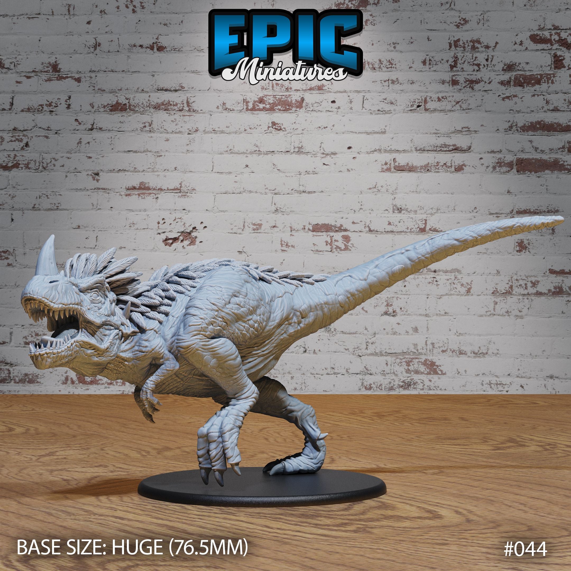 Horned Rex Chasing - Epic Miniatures - Miniatures by Only-Games.co