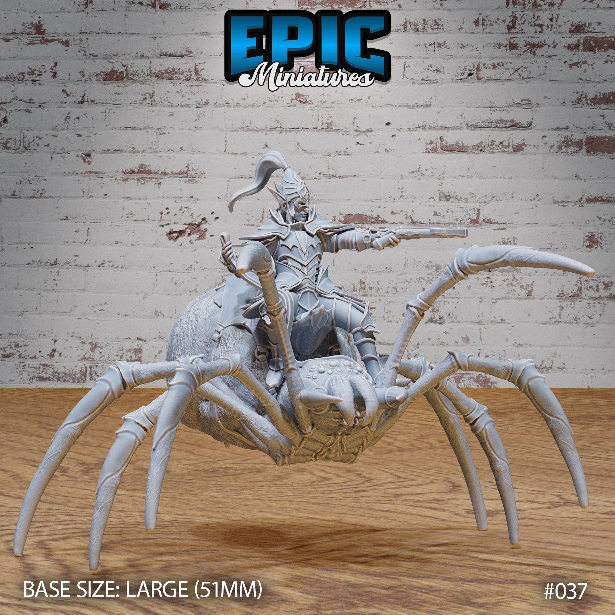 Dark Elf Spider Rider Attacking - Epic Miniatures - Miniatures by Only ...