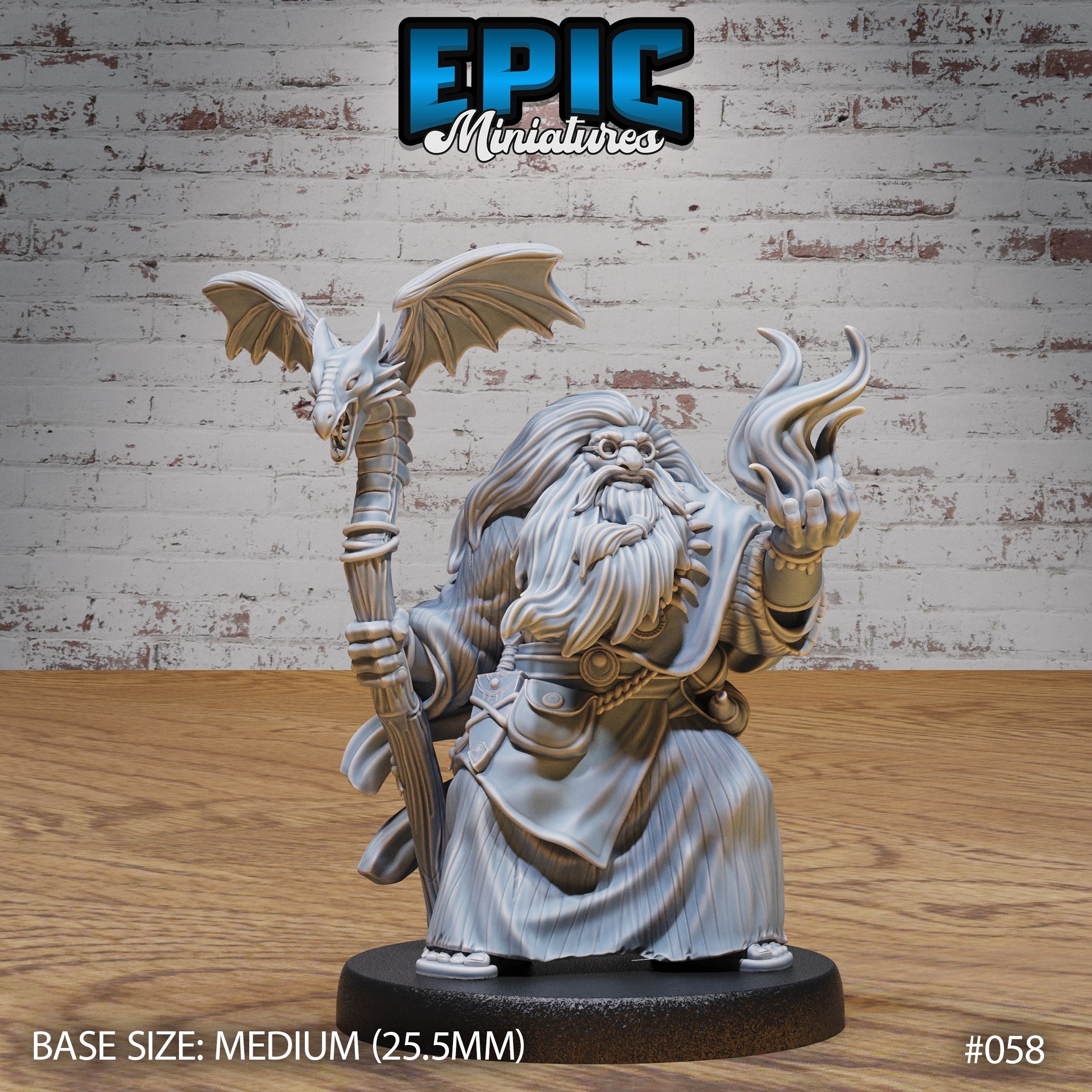 Elemental Magic Dwarf Fire - Epic Miniatures - Miniatures by Only-Games.co