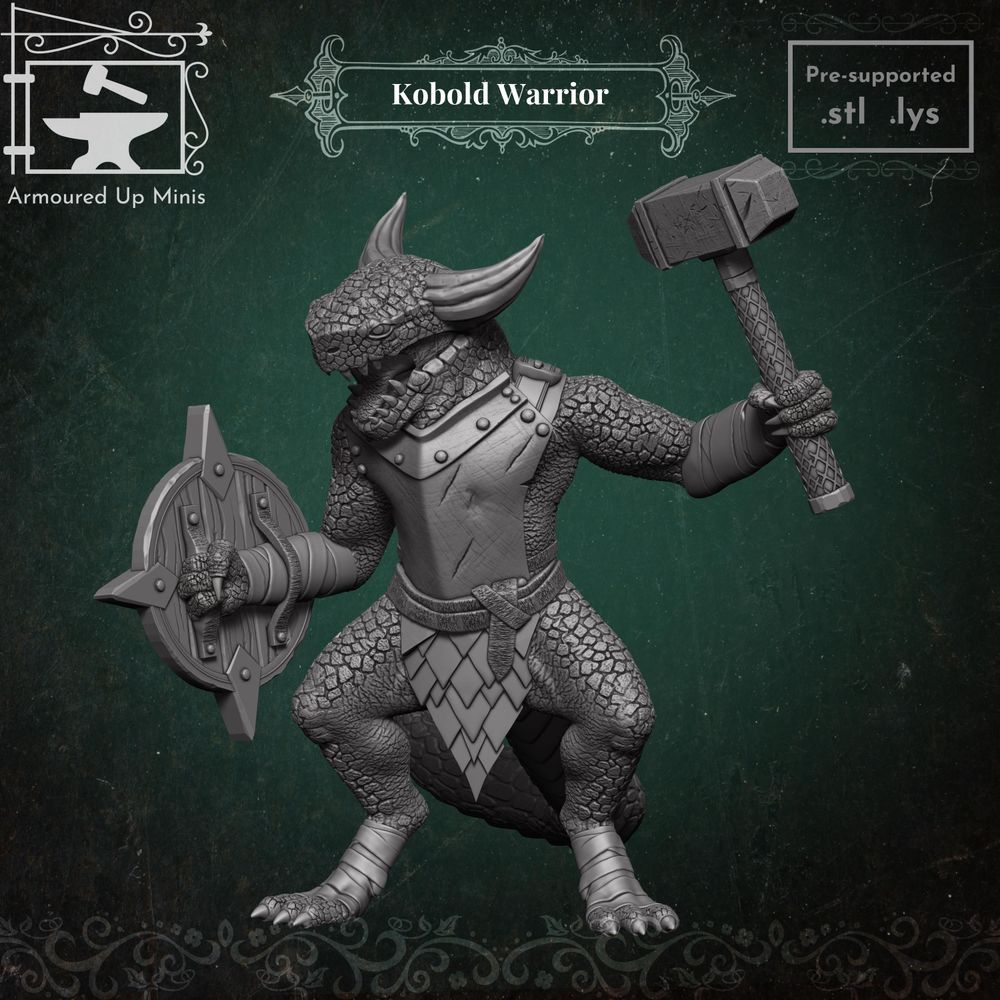 Kobold Warrior - Armoured Up Minisv - Miniatures by Only-Games.co