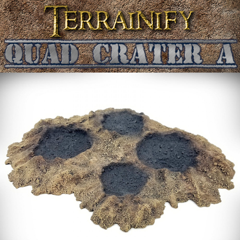 Quad Crater A: Blast Craters Terrain Set - Terrainify - Miniatures by ...