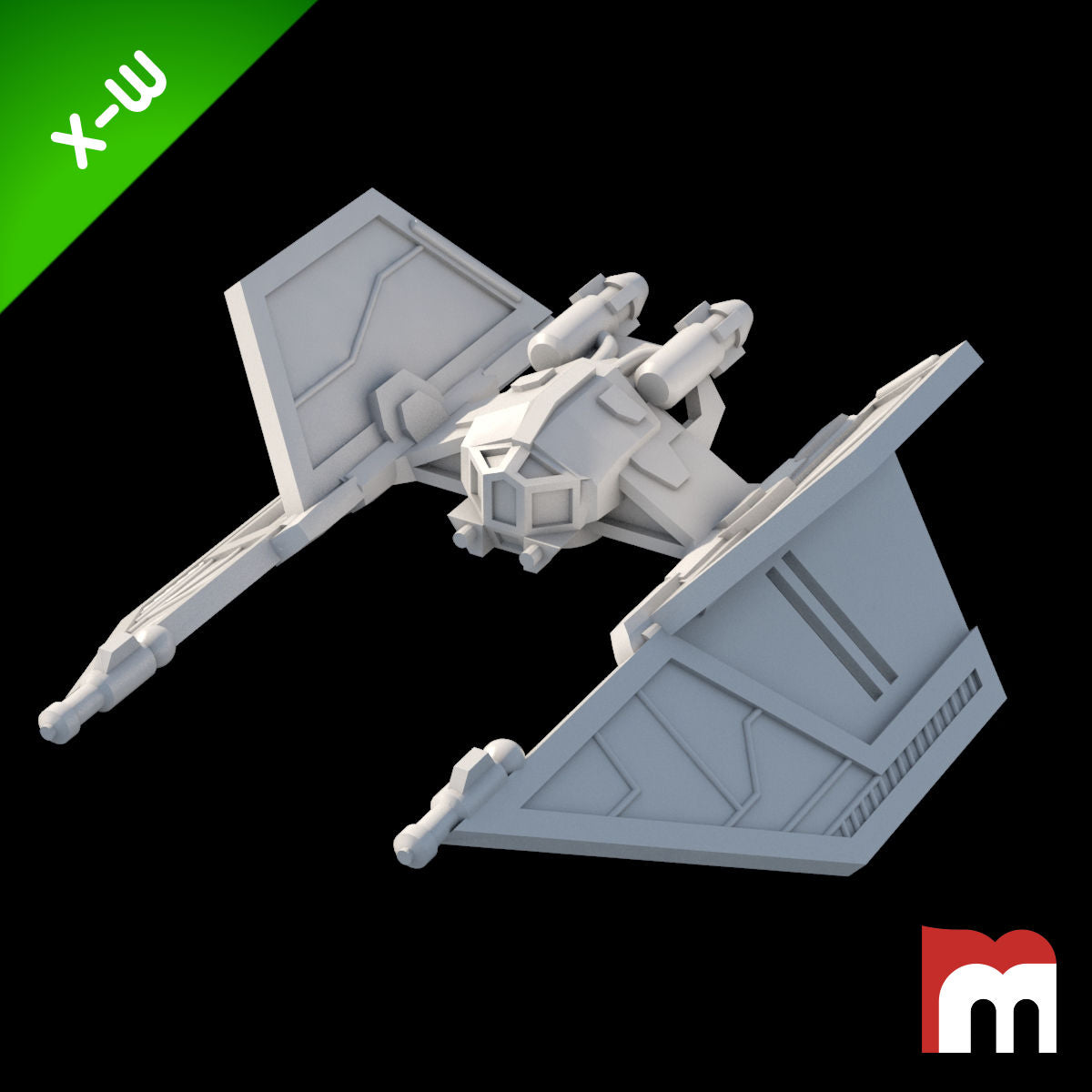(XW) Mk VI Interceptor / S-12 Blackbolt (Open) - Mel Miniatures ...