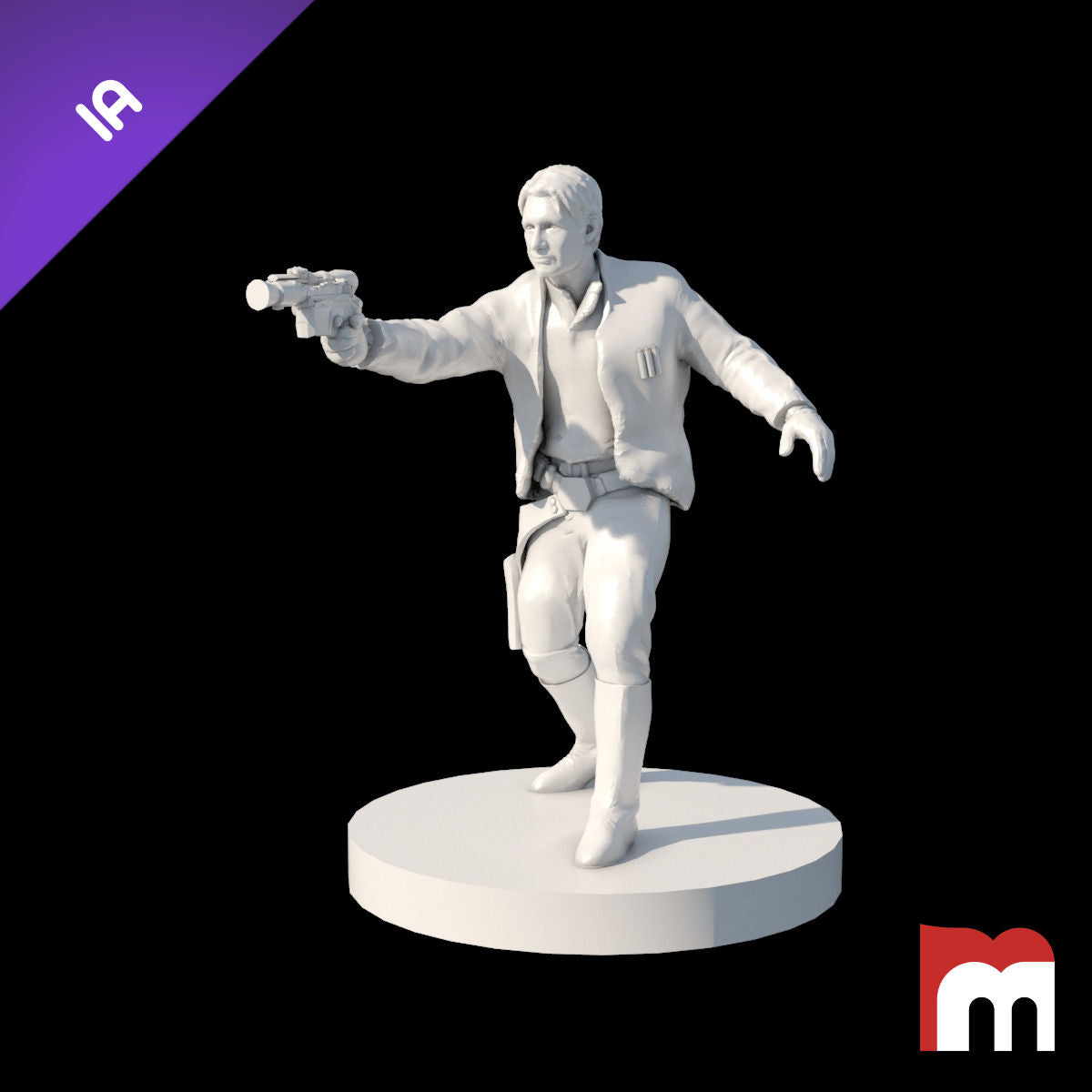 (IA) Han Solo (Father) - Mel Miniatures - Miniatures by Only-Games.co