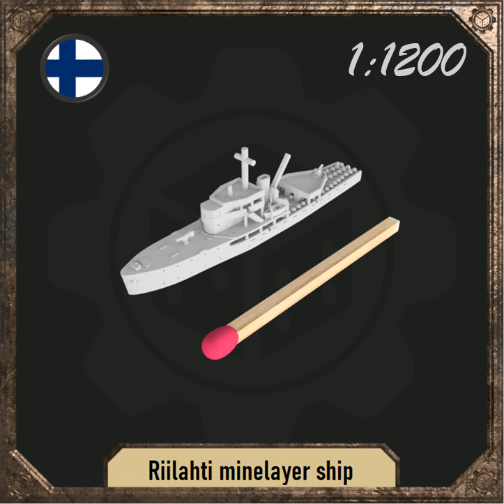 1/1200 Riilahti minelayer - B-Plan - Miniatures by Only-Games.co