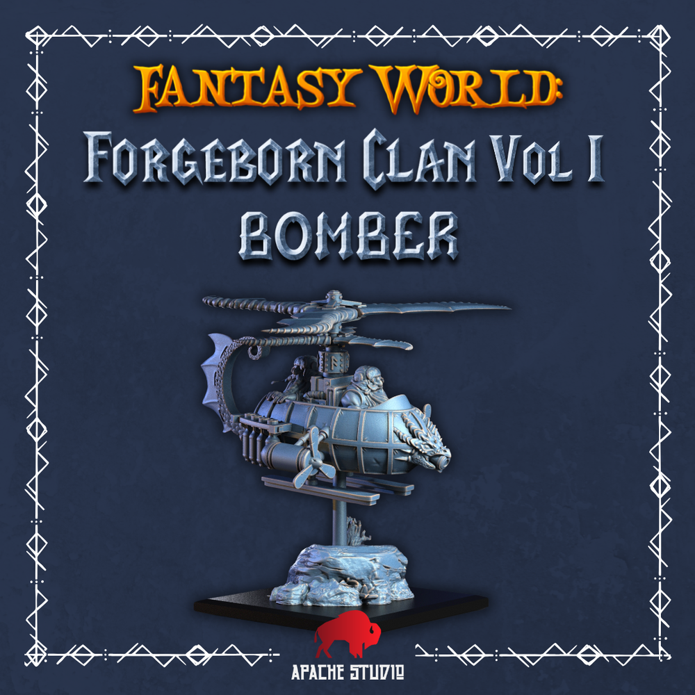 Forgeborn Clan: Bomber (dwarf unit) - Apache Studio - Miniatures by ...