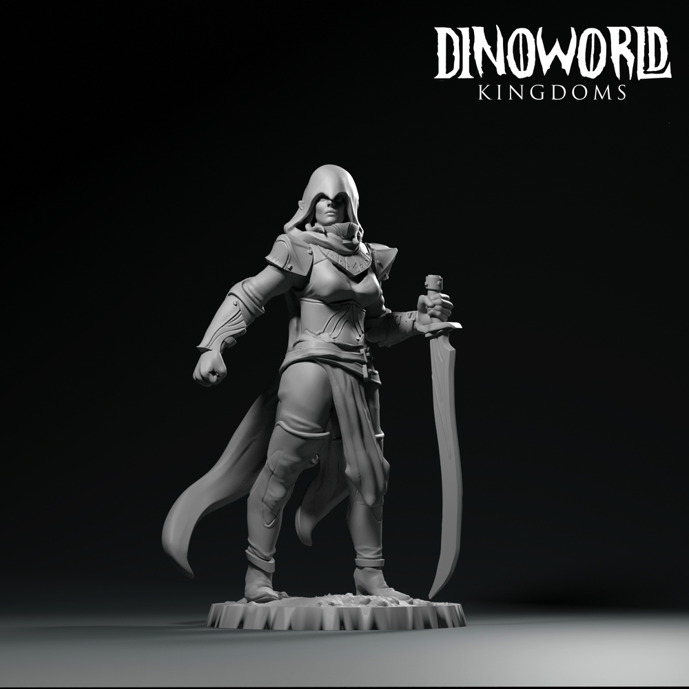Elf swordmaster - Dino World - Miniatures by Only-Games.co