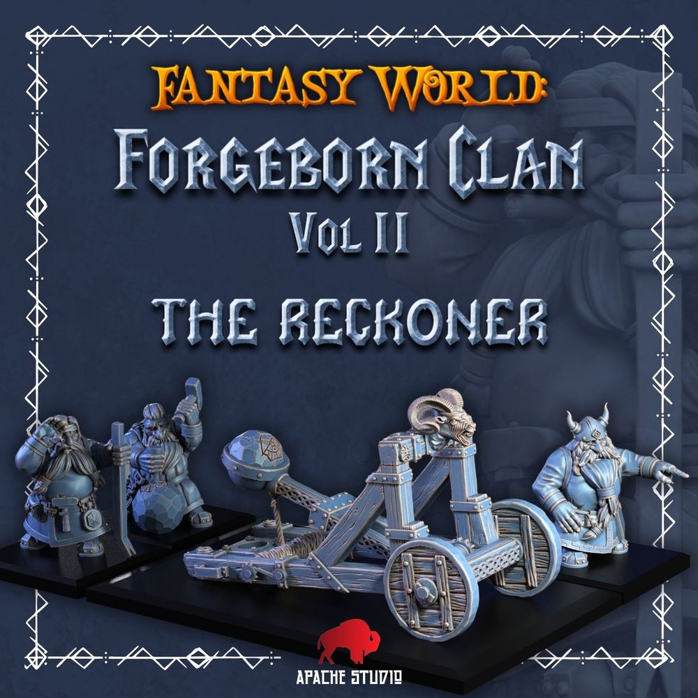 Forgeborn Clan II: The Reckoner - Catapult (dwarf unit) - Apache Studio ...