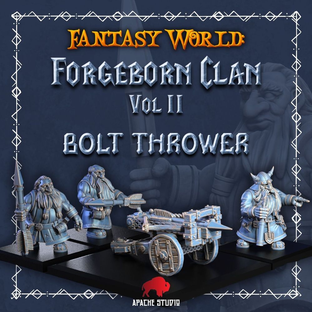 Forgeborn Clan II: Bolt Thrower (dwarf unit) - Apache Studio ...