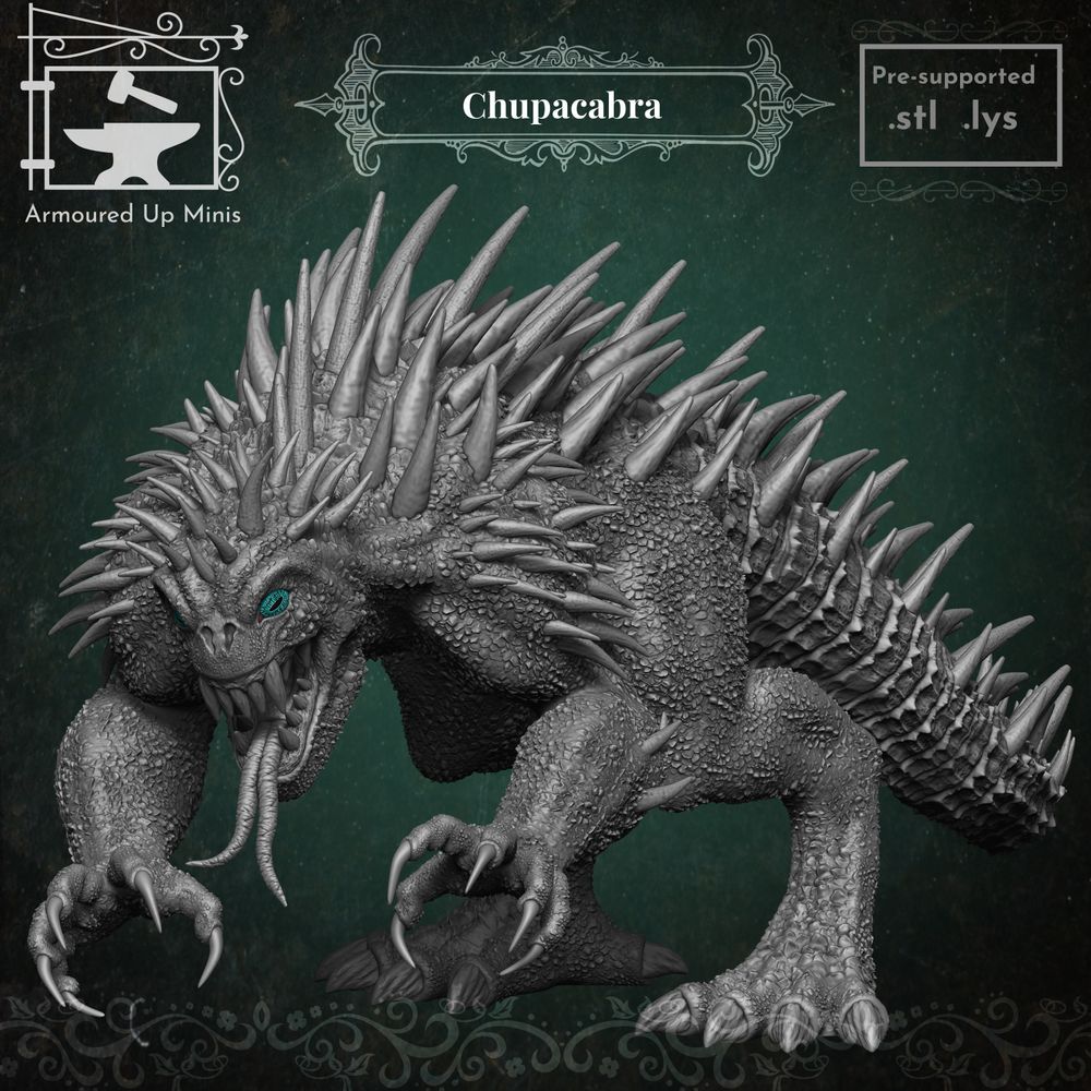 Chupacabra - Armoured Up Minisv - Miniatures by Only-Games.co