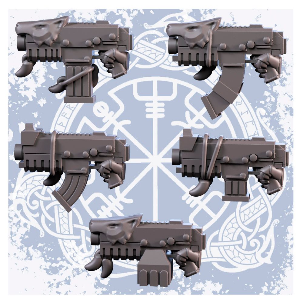 Wolf Gun set - Sergeant Hammer - Miniatures by Only-Games.co