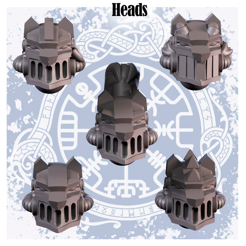 Elite Wolf helmets - Sergeant Hammer - Miniatures by Only-Games.co