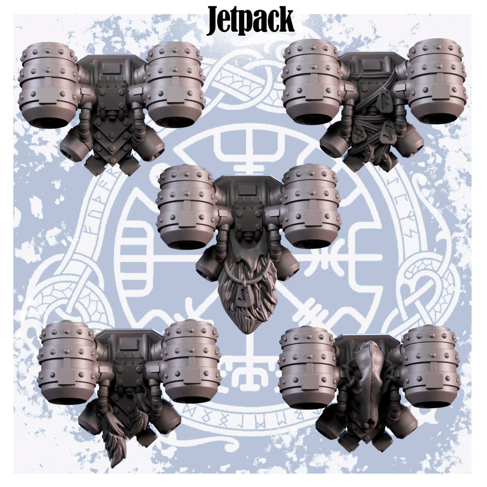 Wolf Jetpack - Sergeant Hammer - Miniatures by Only-Games.co