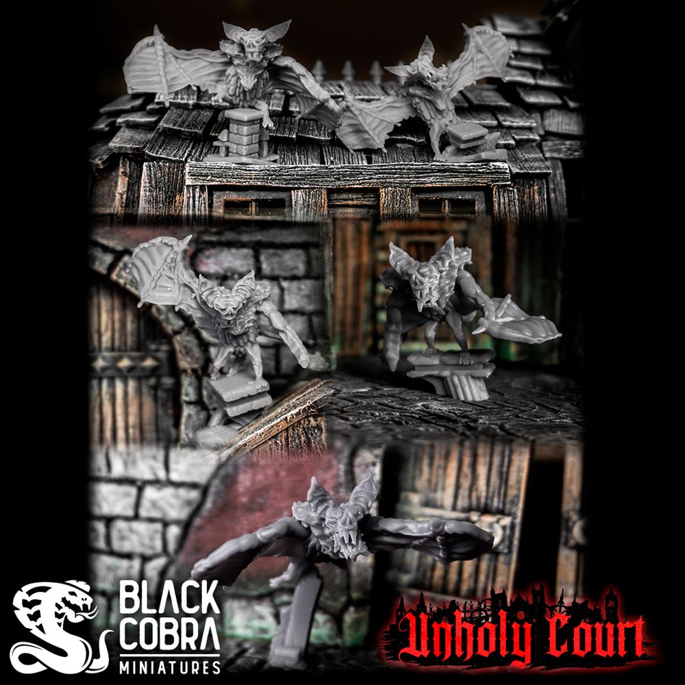 Giant Bats - Unholy Court - Black Cobra Miniatures - Miniatures by Only ...