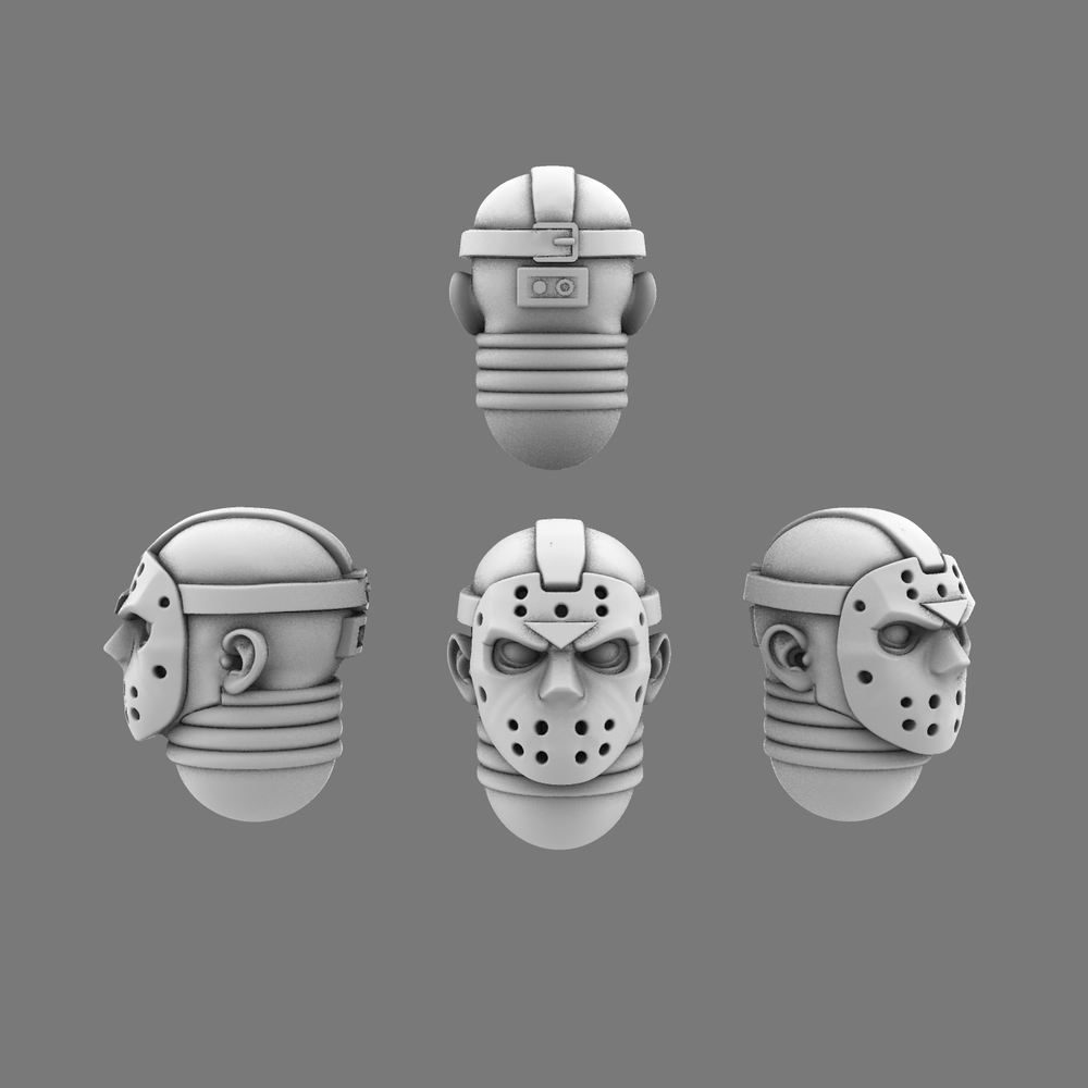 Pumpkin Lords V10 Slasher Heads X 10 - BW Terrain Forge - Miniatures by ...