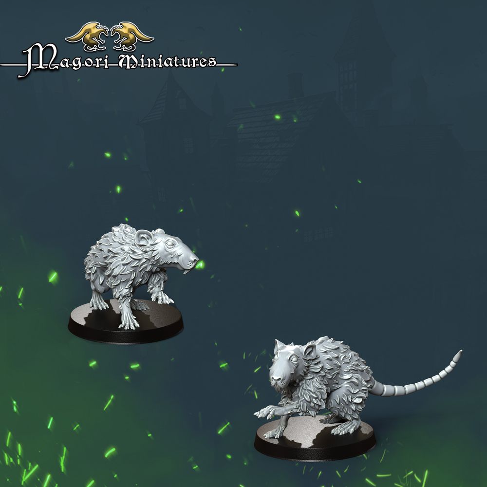 Giant rat 1 - Magori Miniatures - Miniatures by Only-Games.co