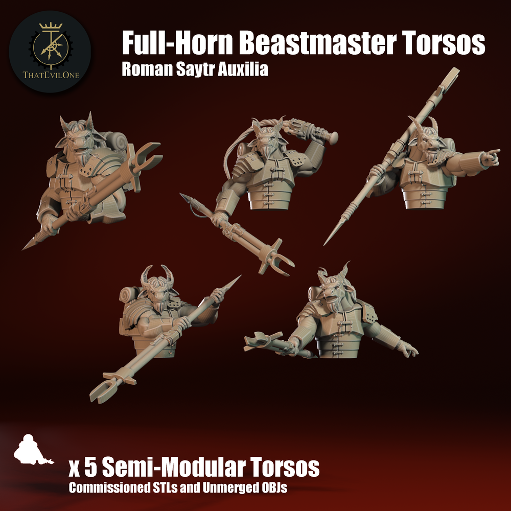 Roman Saytr Full-Horn Beast Master Torsos - Commissioned - That Evil ...