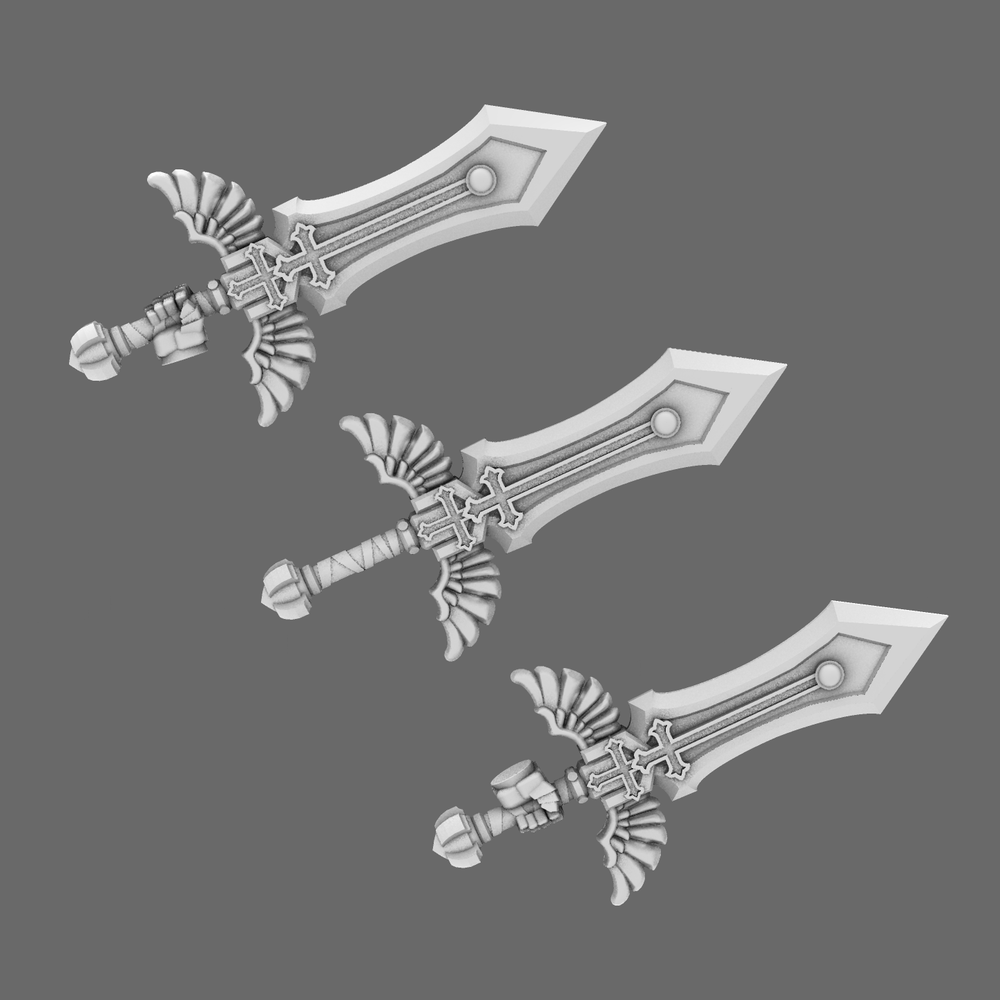 Arthurian Knights Electro Great Sword - BW Terrain Forge - Miniatures ...