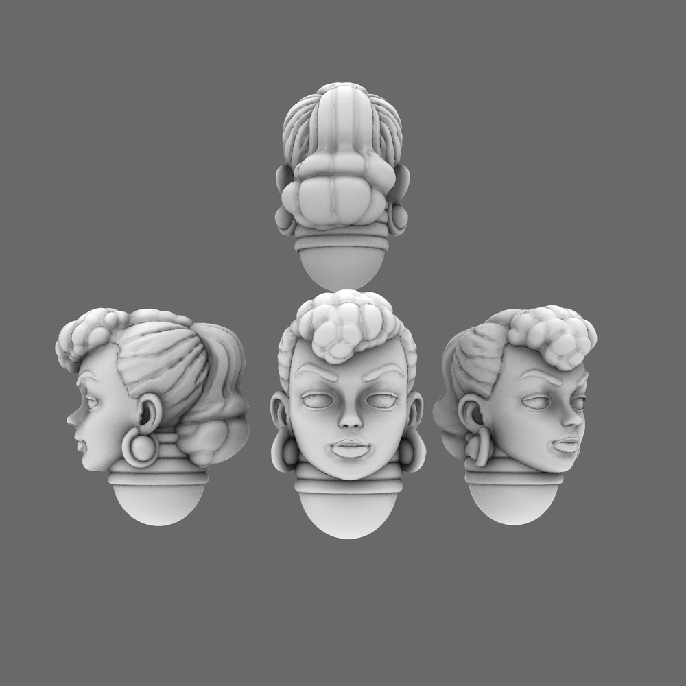 Legion of Barb Vintage Fashion Doll Heads - BW Terrain Forge ...