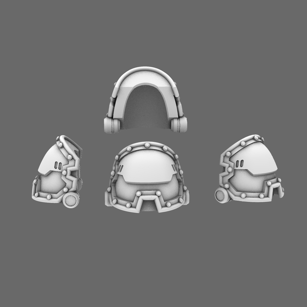 Space Knights V2 Metal Storm Shoulder Pads Type C X 10 - BW Terrain ...
