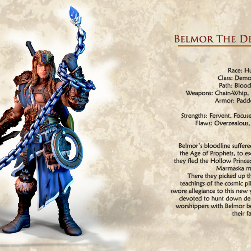 Belmor The Demon Hunter - Idle and Action Pose - STL only - Ronin Arts ...