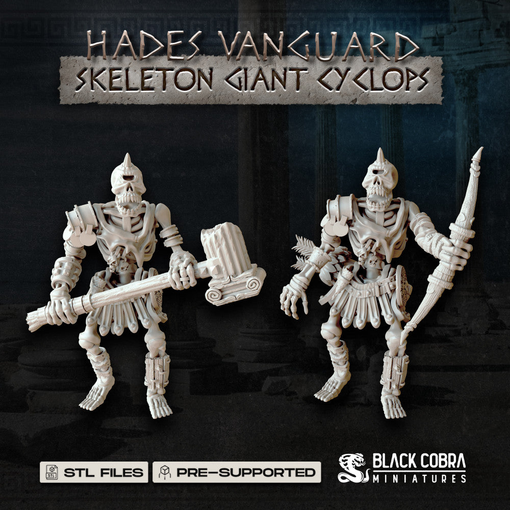 Skeleton Giant Cyclops - Black Cobra Miniatures - Miniatures by Only ...