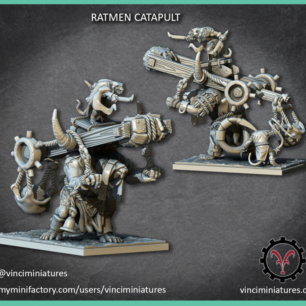 OGRE RAT CATAPULT - vinciminiatures - Miniatures by Only-Games.co