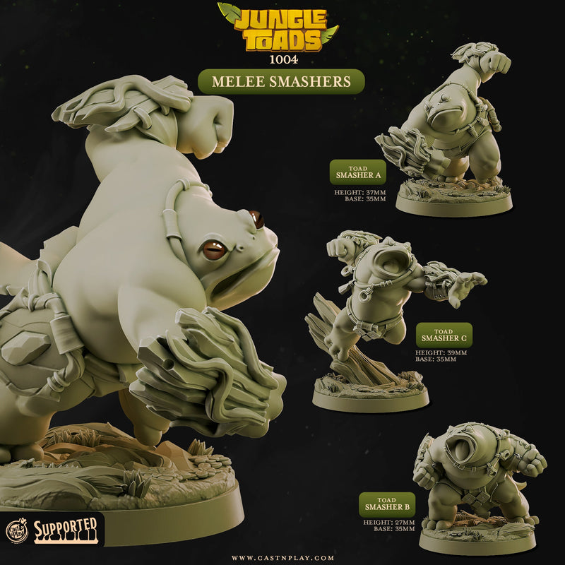 Melee Smashers - Jungle Toads - CastNPlay - Terrain Wargaming D&D DnD ...