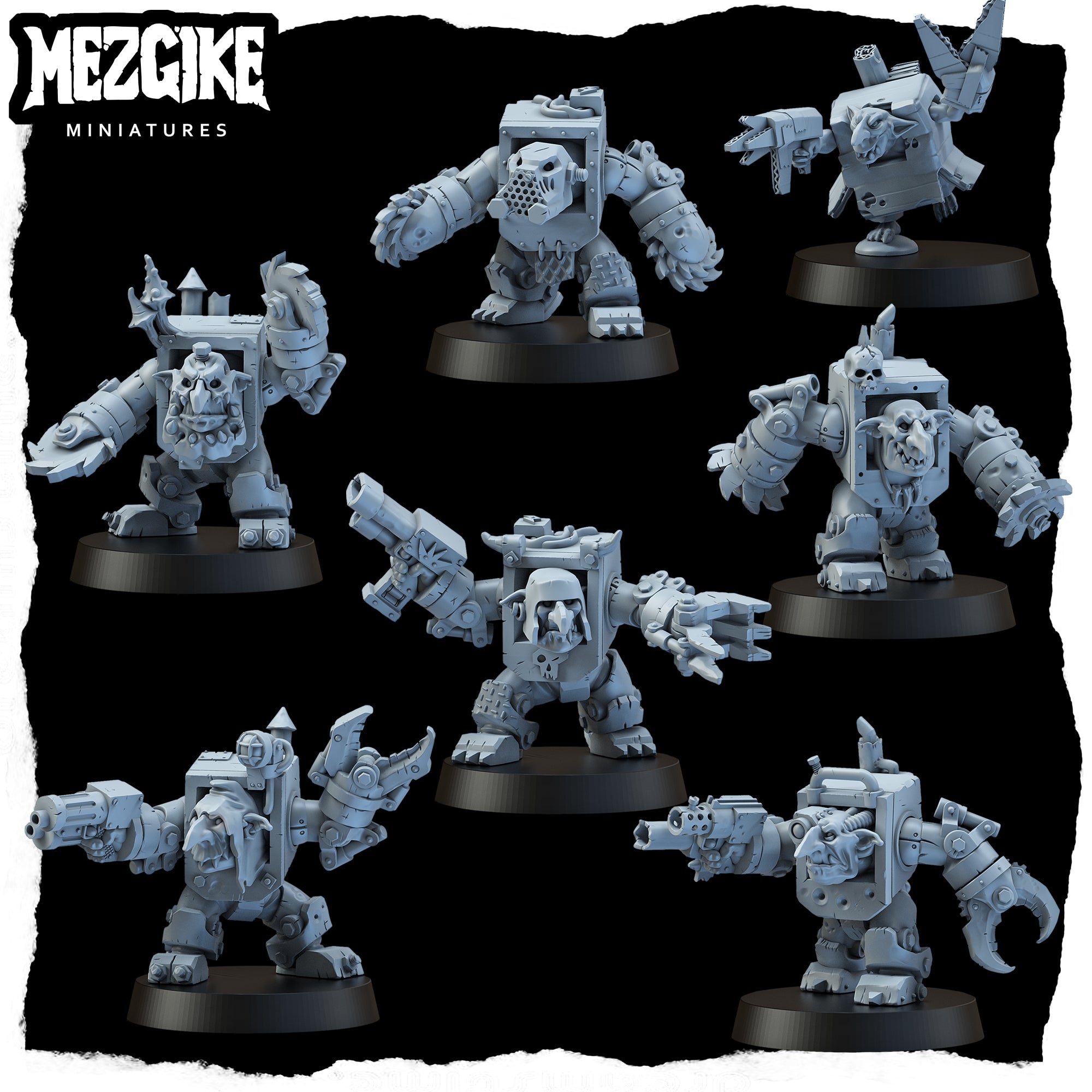 Mega runtz mob A (7 multipart miniatures) - MEZGIKE - Miniatures by ...