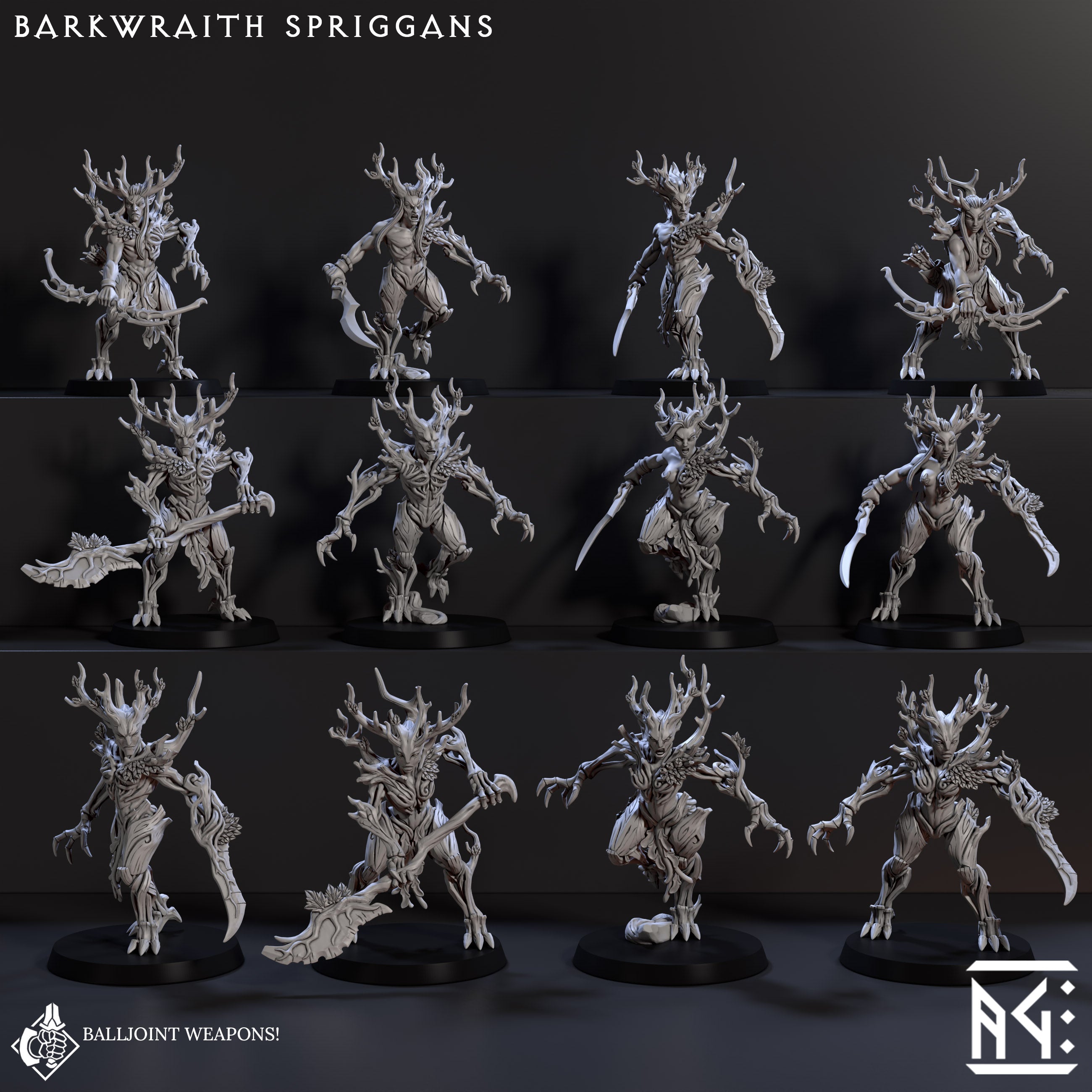 Barwraith Spriggans (Barkwraith Spriggans) - ArtisanGuild - Miniatures ...