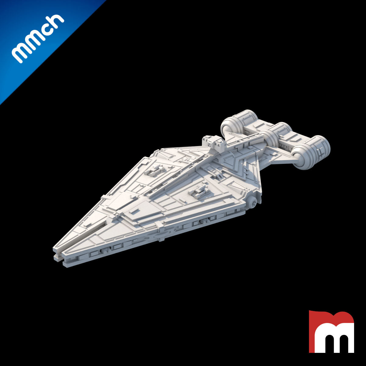 (MMch) Clone Wars Arquitens Light Cruiser - Mel Miniatures - Miniatures ...
