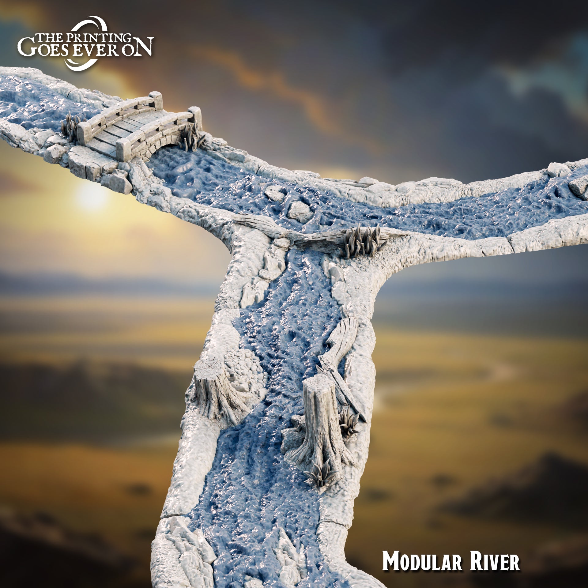 Modular River Terrain - The Printing Goes Ever On - Miniatures by Only ...