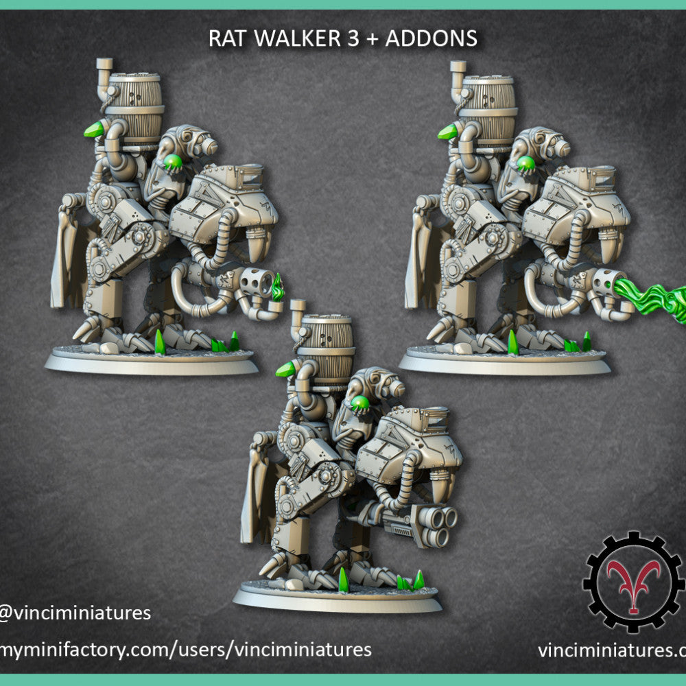 RAT WALKER 3 + ADDONS - vinciminiatures - Miniatures by Only-Games.co