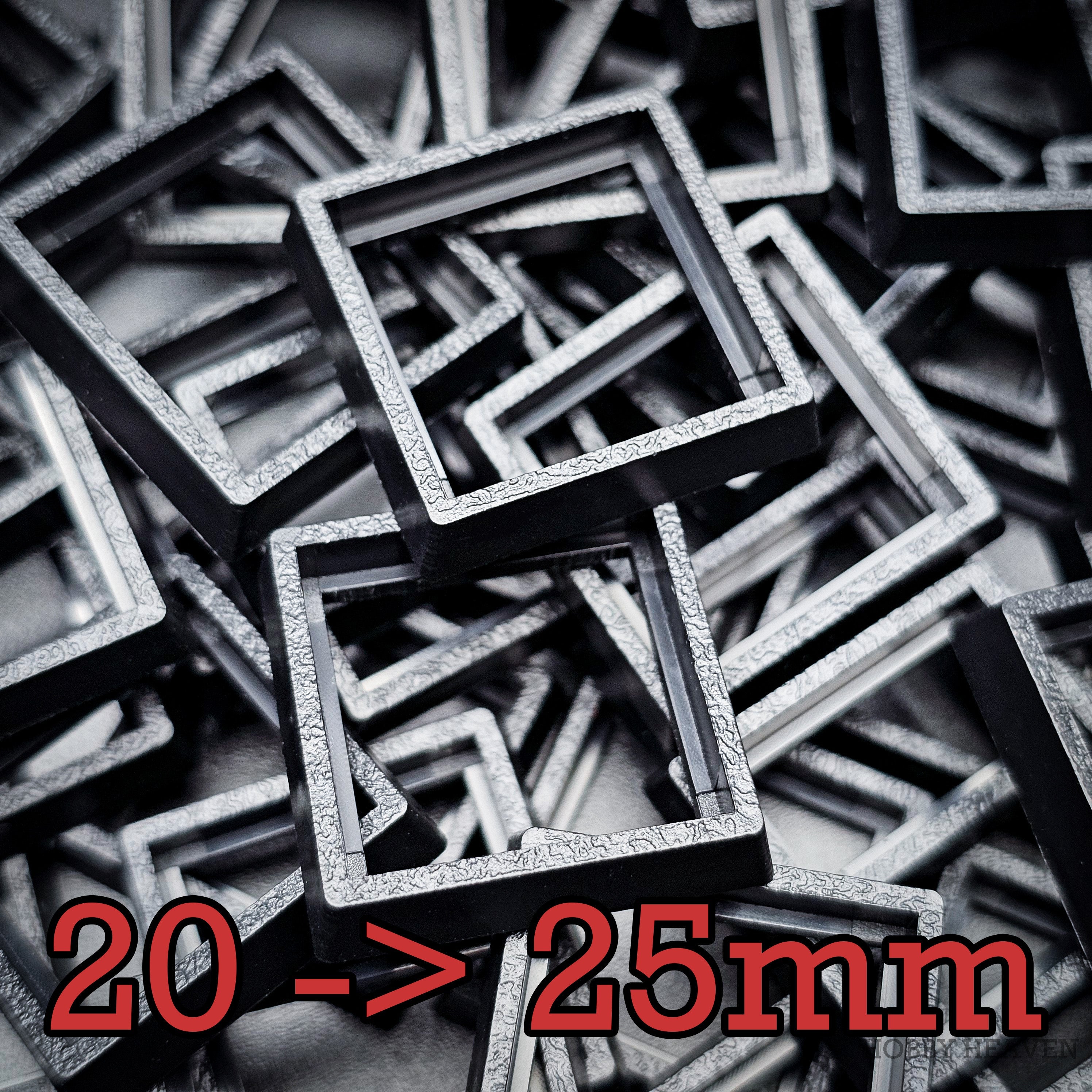 20mm to 25mm Square Base Converter for Wargaming Miniatures | Hobby He