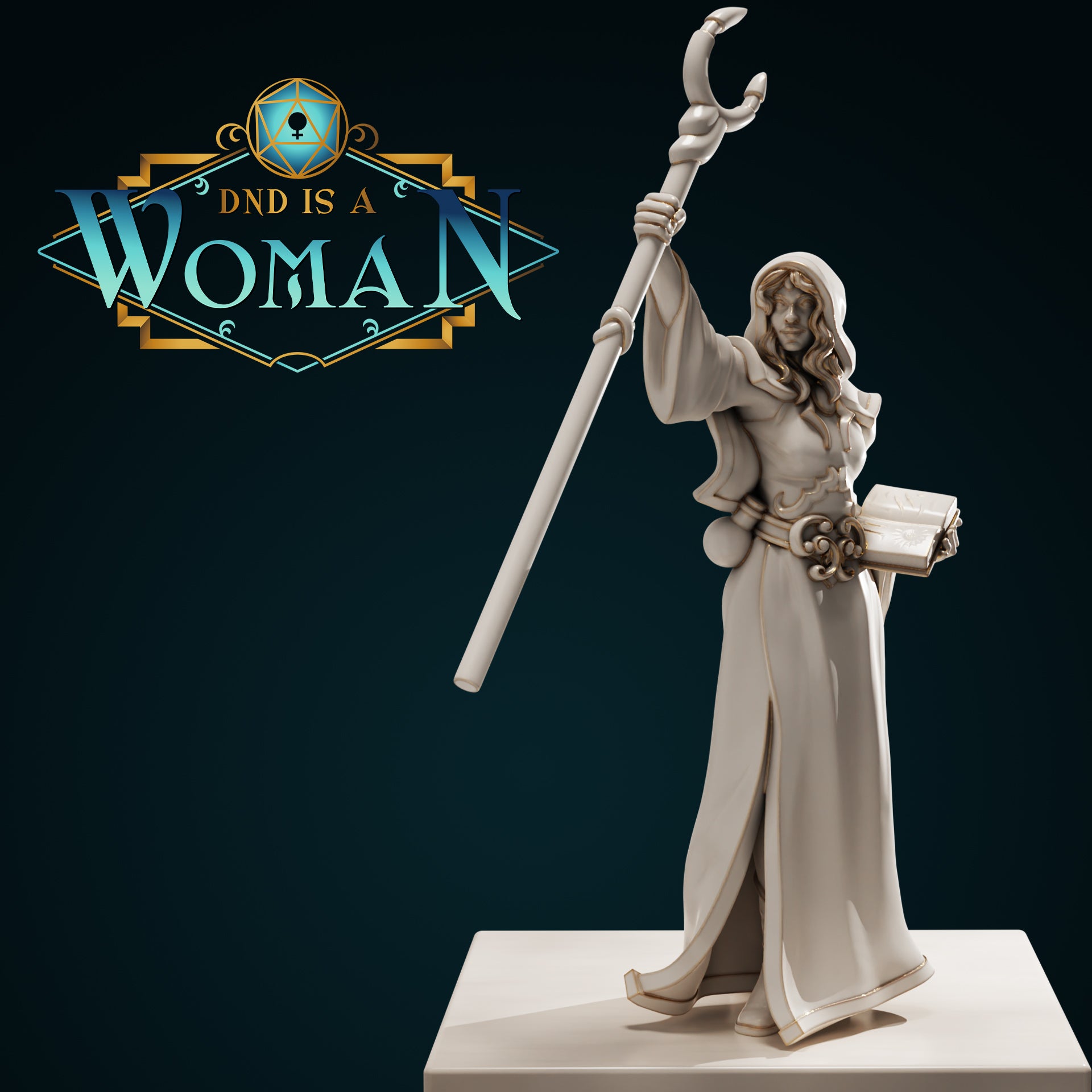 Drow Wizard - Lucasina - 28mm / 32mm / 75mm - The Printing Goes Ever On ...
