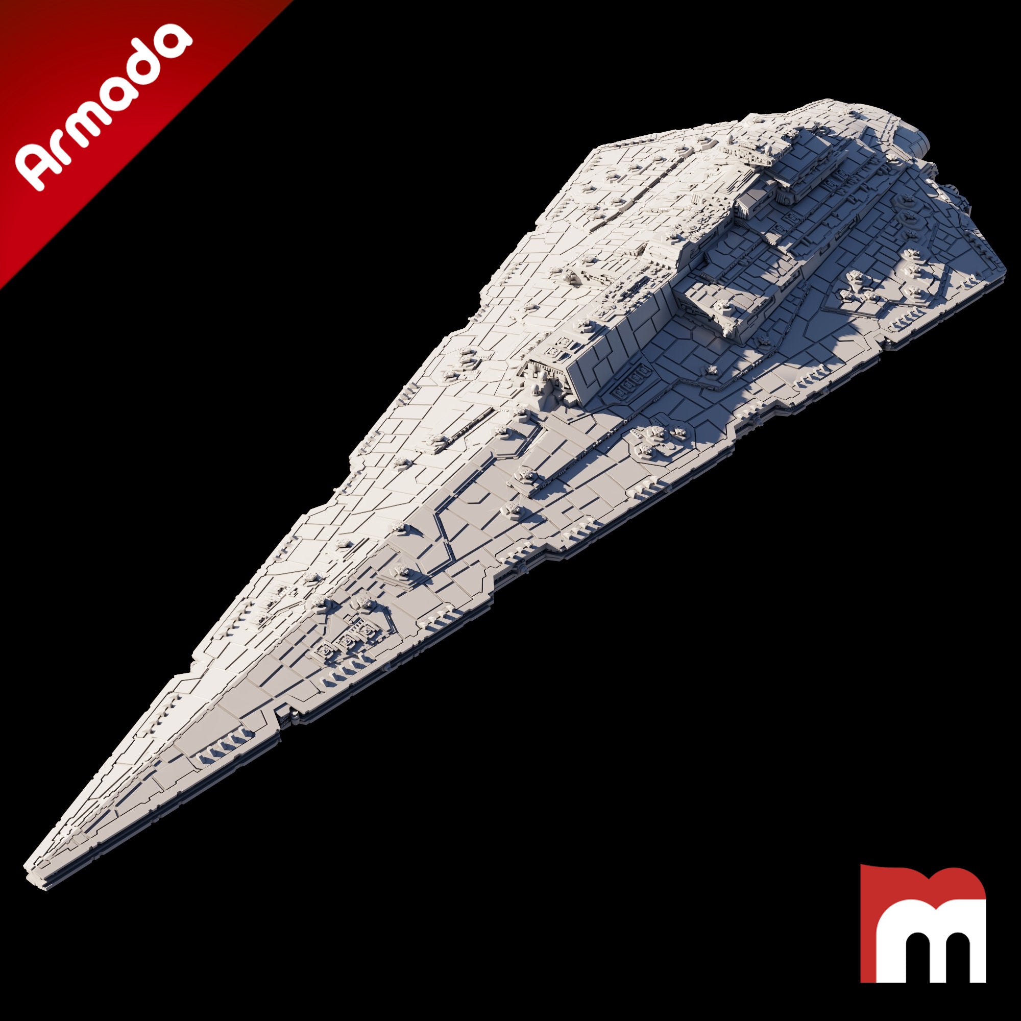 (Armada) Bellator Star Destroyer 43cm - Mel Miniatures - Miniatures by ...