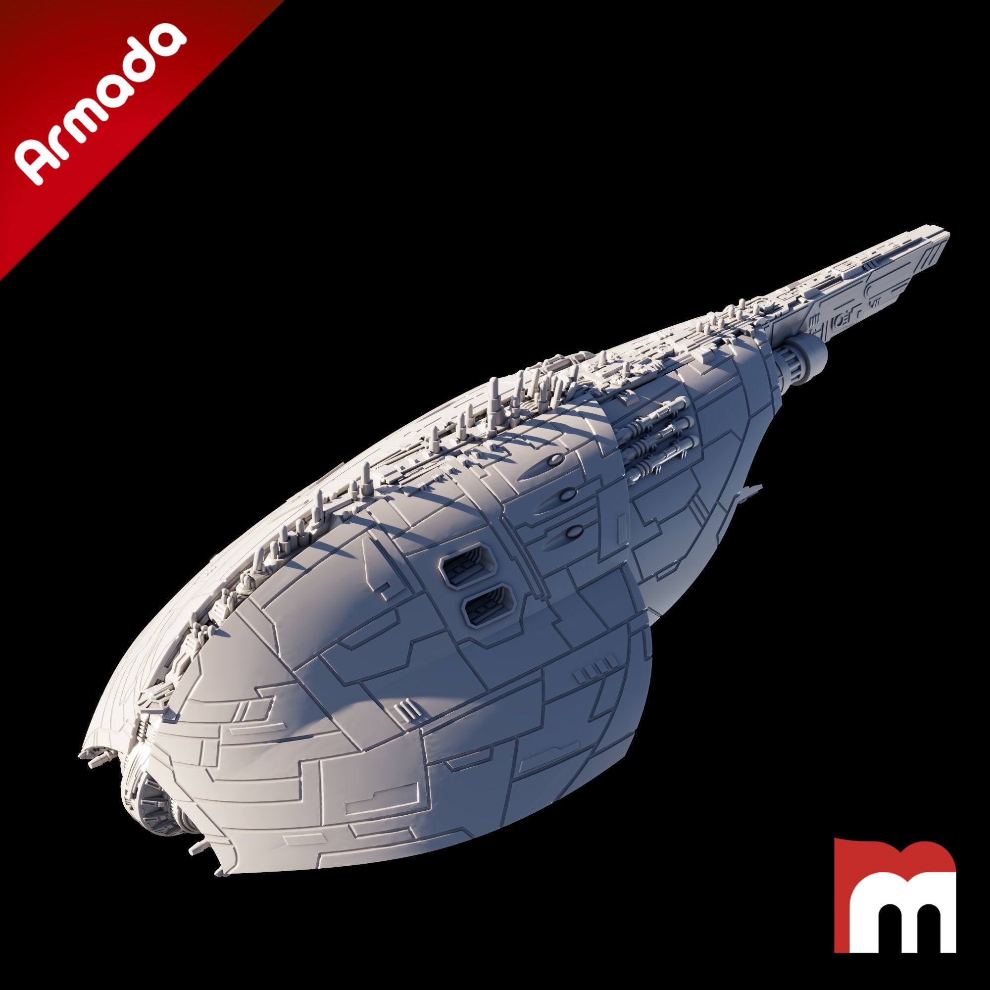(Armada) Bulwark Mark I Battlecruiser - Mel Miniatures - Miniatures by ...