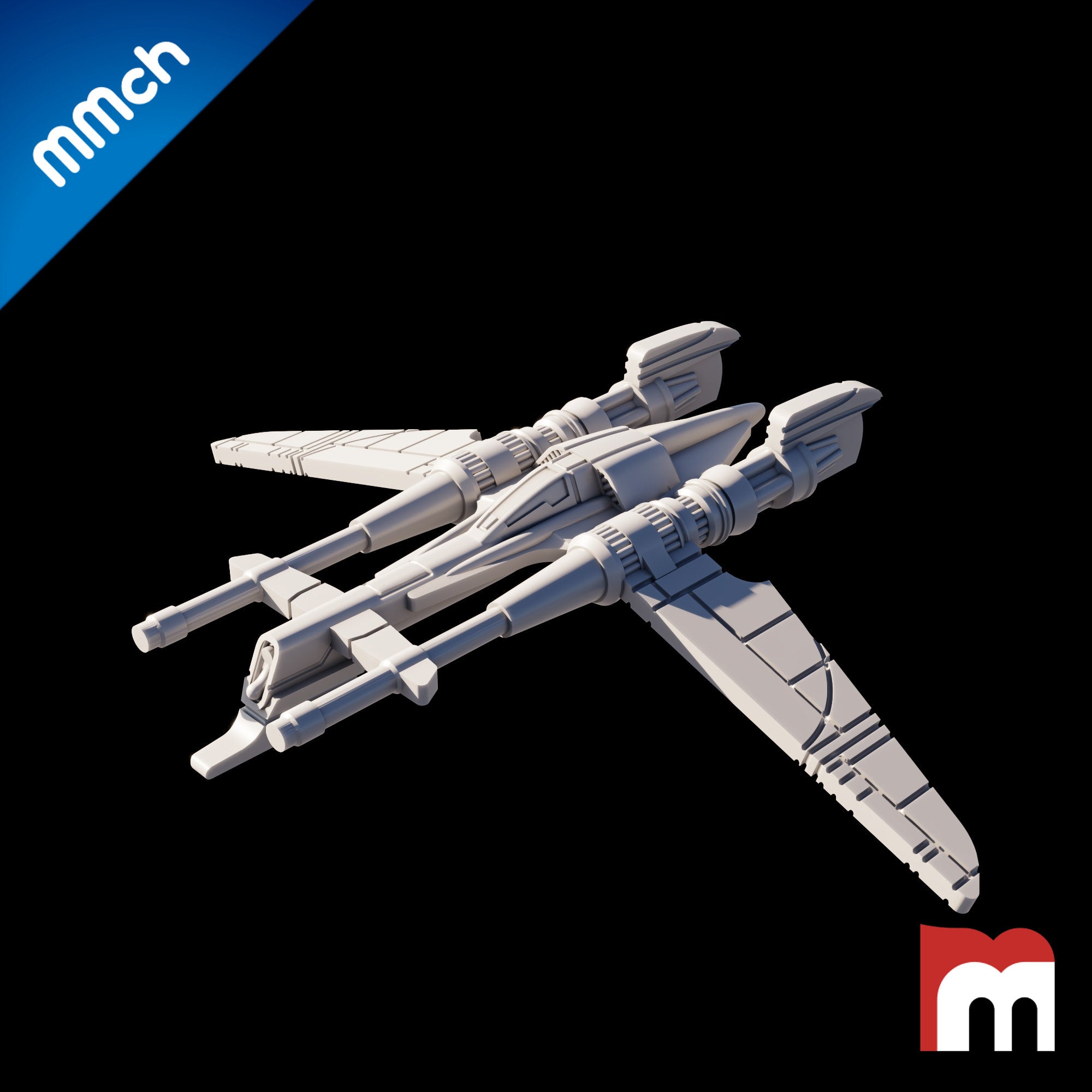 (MMch) Jedi Vector Starfighter v2 - Mel Miniatures - Miniatures by Only ...