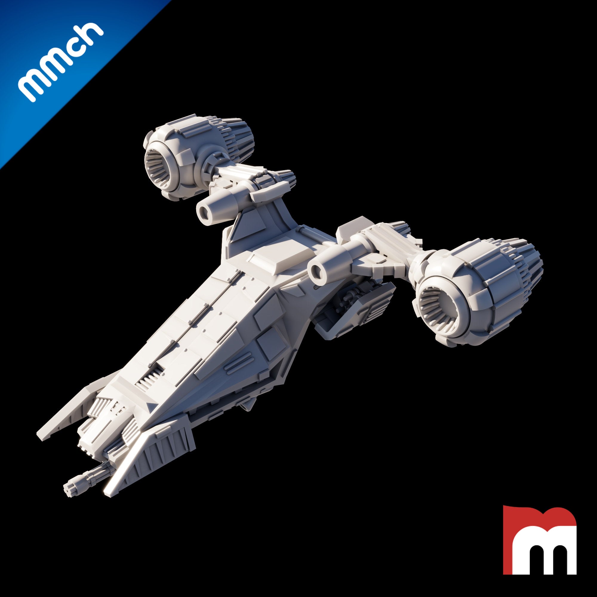 (MMch) Nemesis Gunship - Mel Miniatures - Miniatures by Only-Games.co