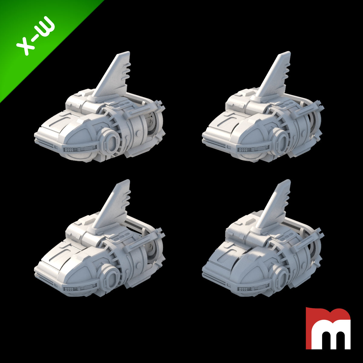 (XW) 4x Resistance Transport Pod - Mel Miniatures - Miniatures by Only ...