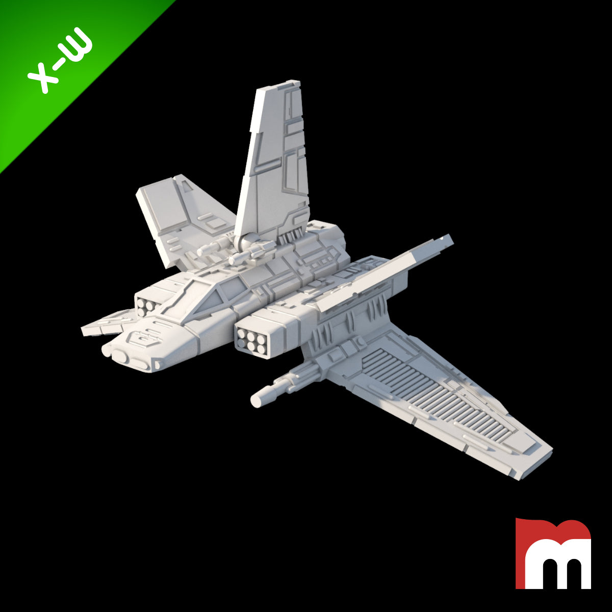 (XW) Alpha Xg-1 Star Wing V2 - Mel Miniatures - Miniatures by Only-Games.co