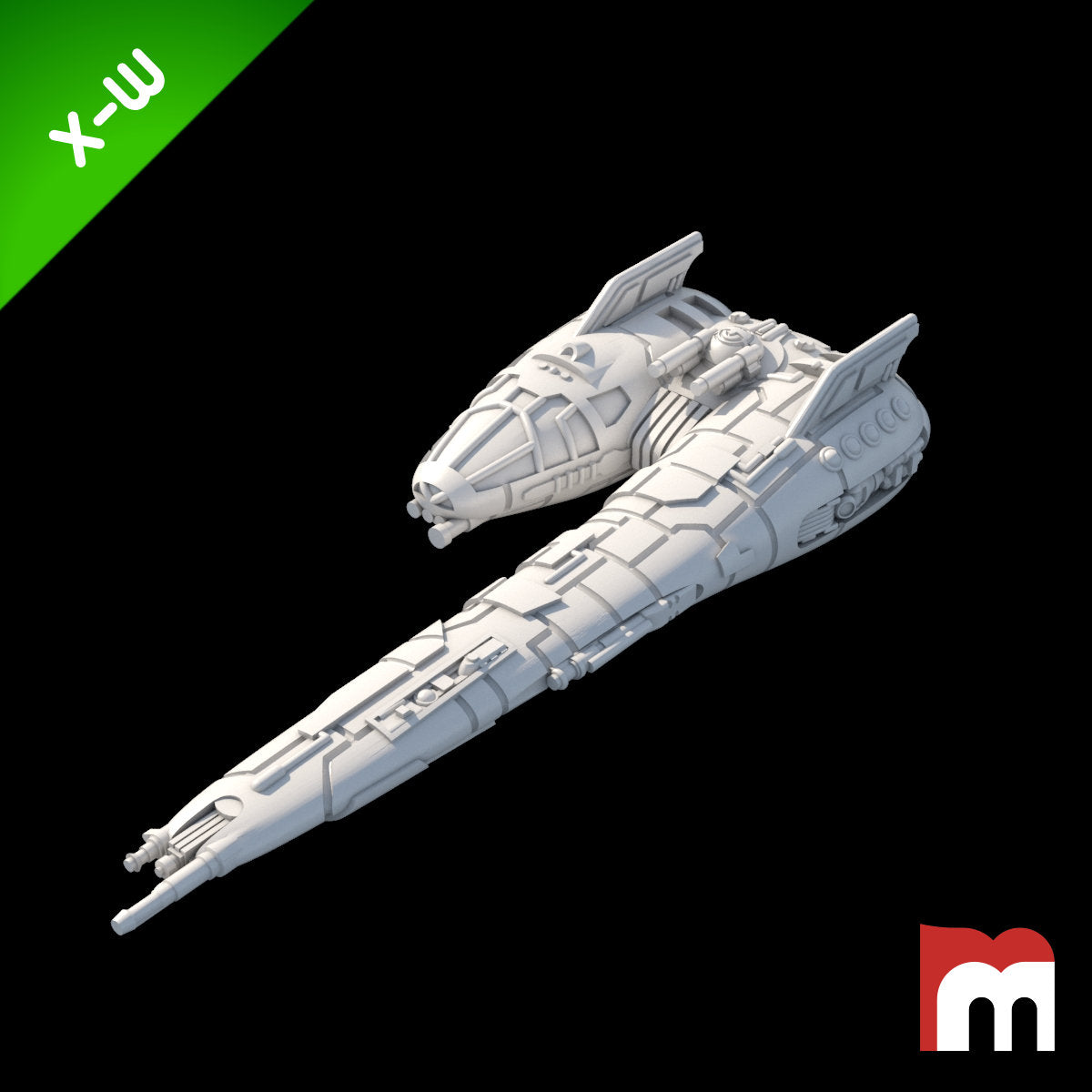 (XW) J-Wing - Mel Miniatures - Miniatures by Only-Games.co