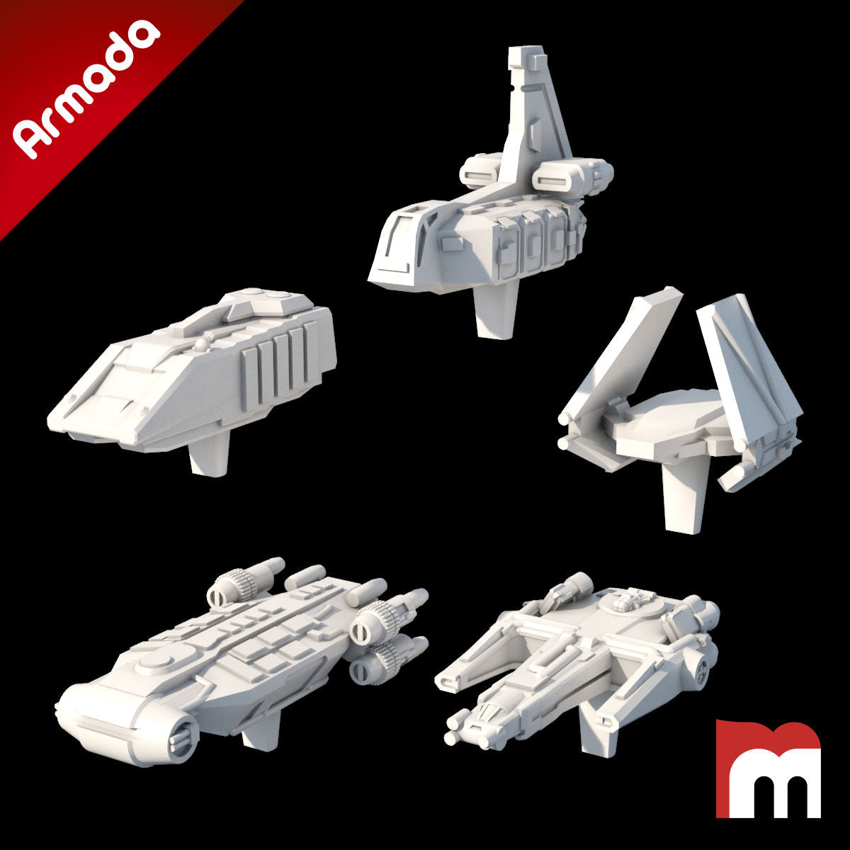 (Armada) Galaxy's Edge Set - Mel Miniatures - Miniatures by Only-Games.co