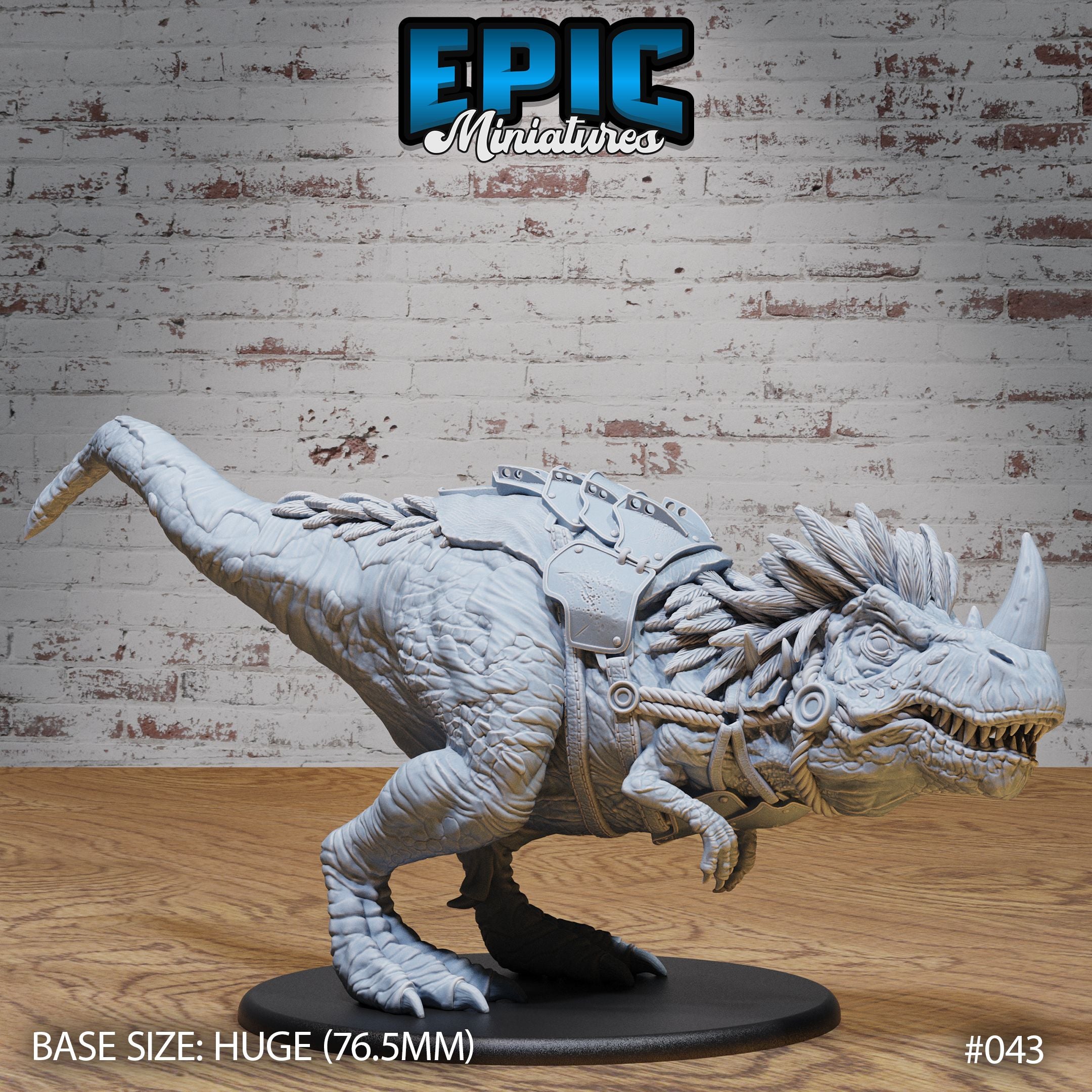 Horned Rex Mount - Epic Miniatures - Miniatures by Only-Games.co