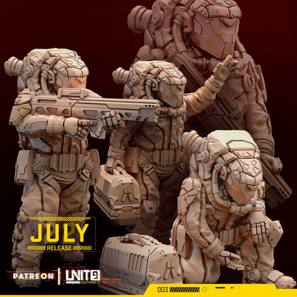 Cyberpunk - RHINO unit Heavy Hazmat coveralls - BUNDLE - UNIT9 ...