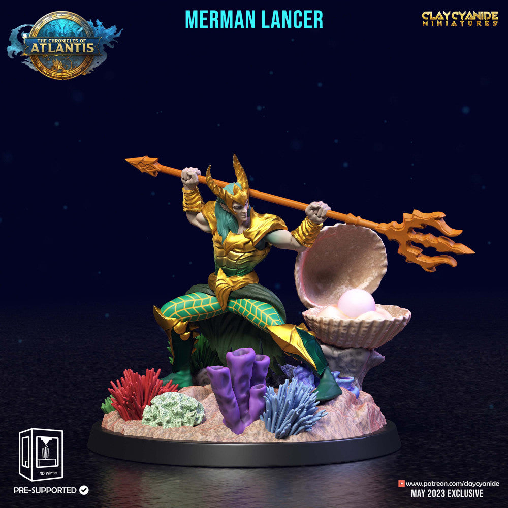 Merman Lancers - Clay Cyanide Miniatures - Miniatures by Only-Games.co