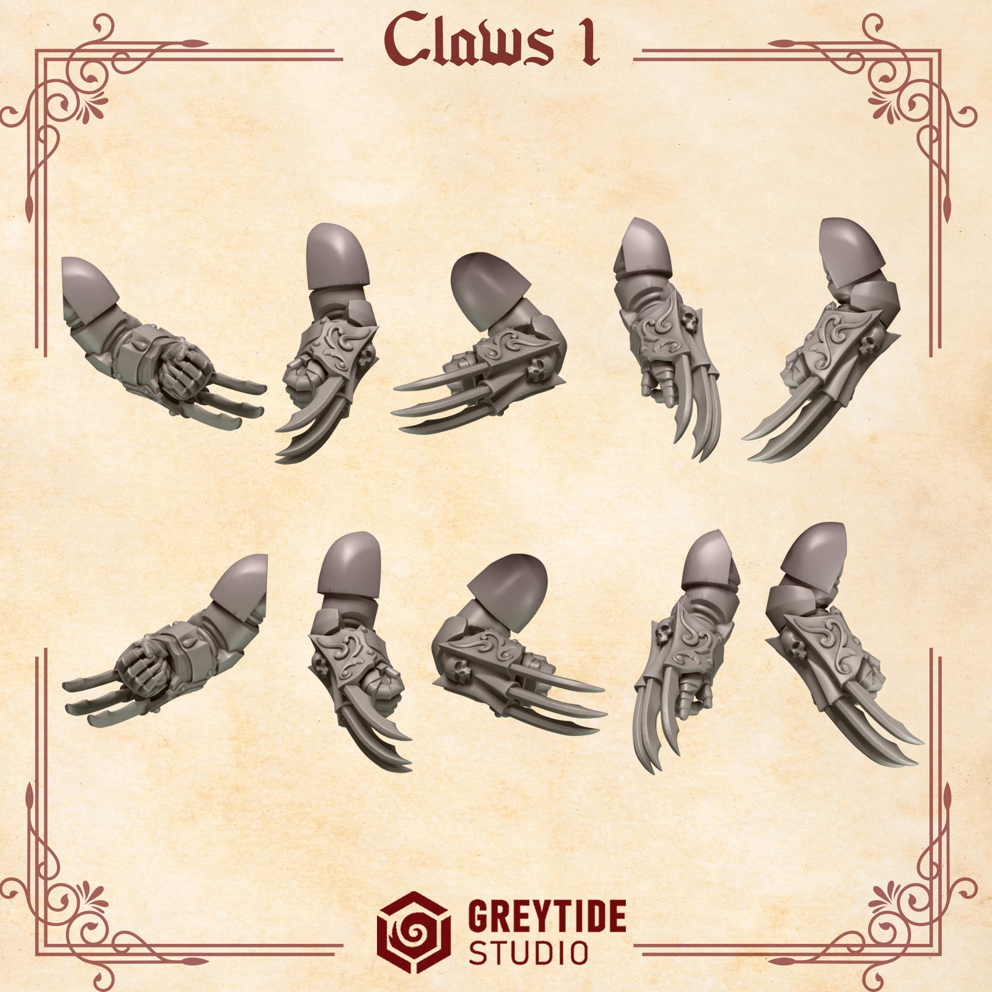 Claws 1 CL - Greytide Studio - Miniatures by Only-Games.co